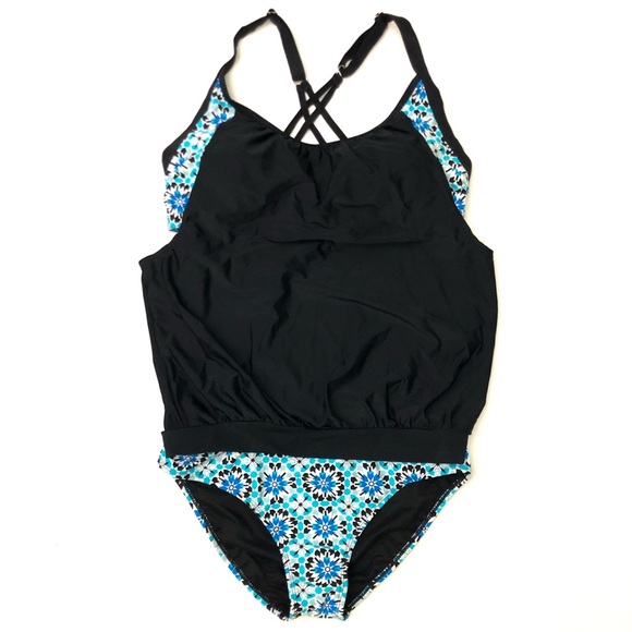 Swim | Nwot Double Layer Tankini Set M | Poshmark